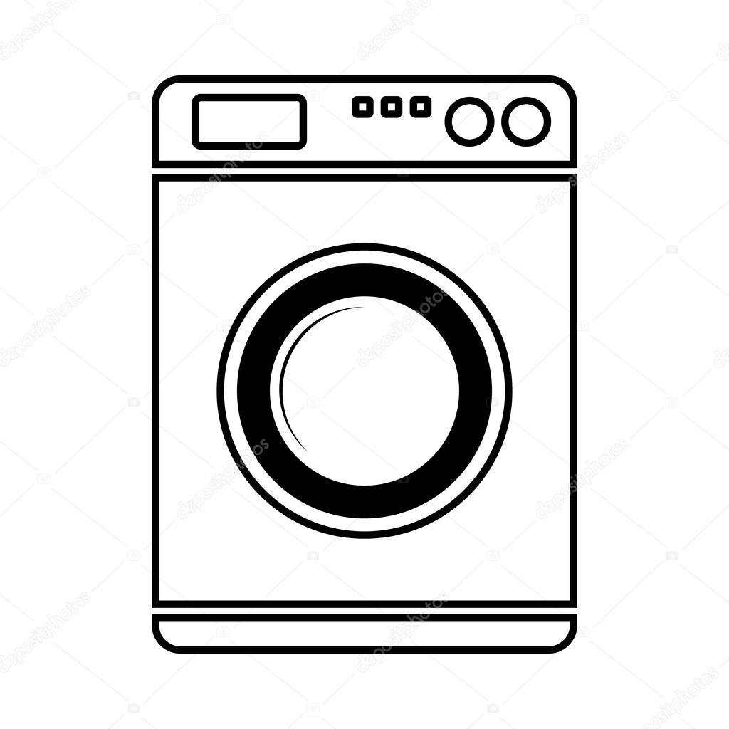 Icono de lavadora — Vector de stock © konstsem #46217327