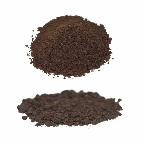 Set pile soil isolated on white background with clipping path Stock ...