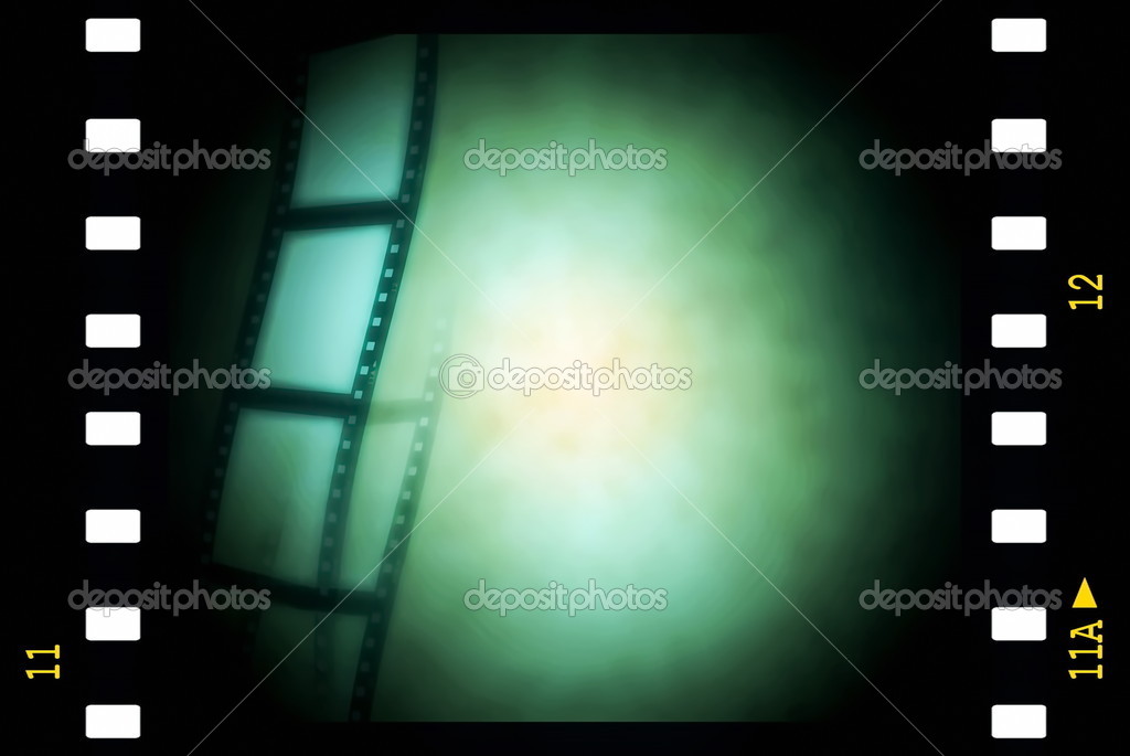 Green film strip background, texture — Stock Photo © dusan964 #20063029