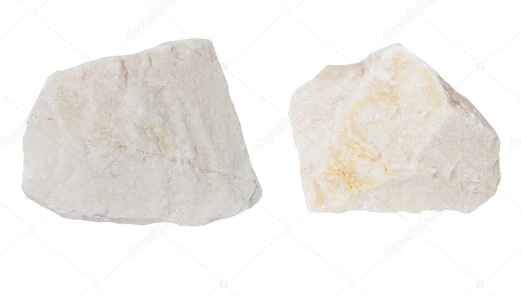White quartz rocks isolated over white Stock Photo by ©dusan964 22236689