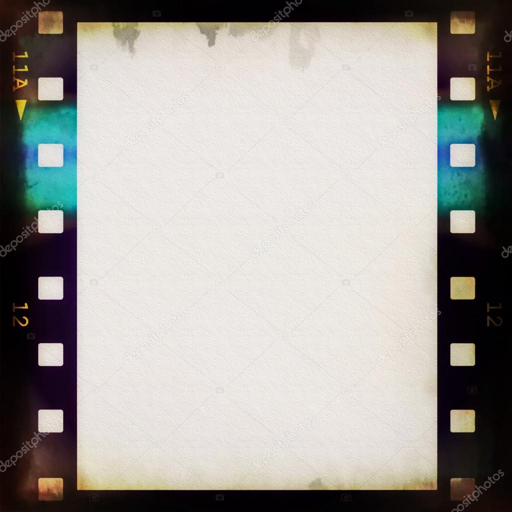Old blank film strip frame background — Stock Photo © dusan964 #37396741