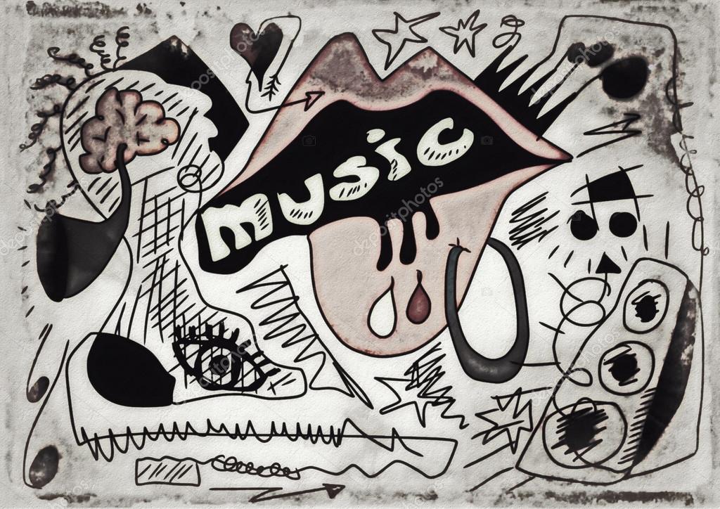 Easy Music Designs To Draw On Paper