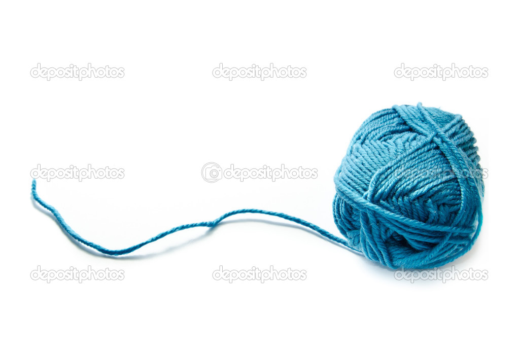 Blue yarn Stock Photo by ©gorielov 25667803
