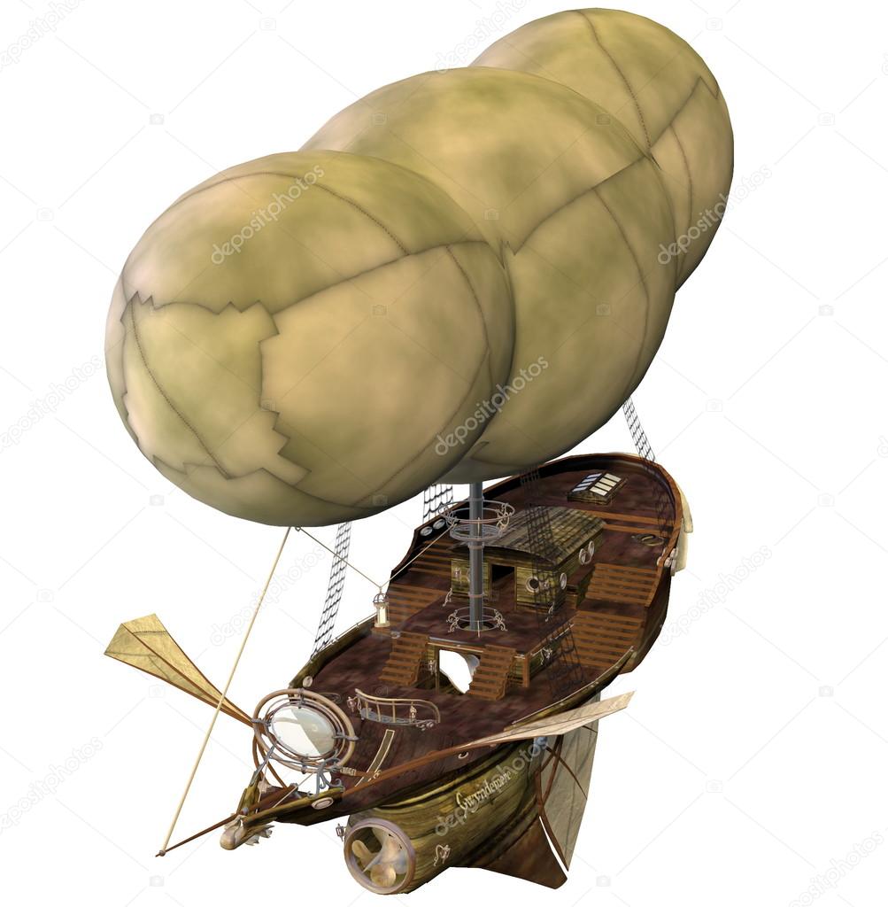 Steampunk airship — Stock Photo © greglith #17679861