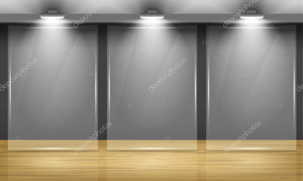 Exhibition hall Stock Vector by ©soundrain 26512705