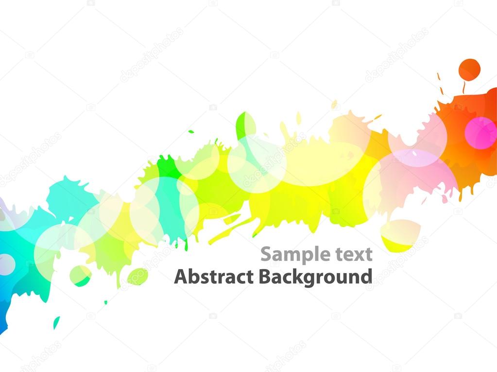 Colorful ink abstract background. Stock Vector by ©soundrain 26515695