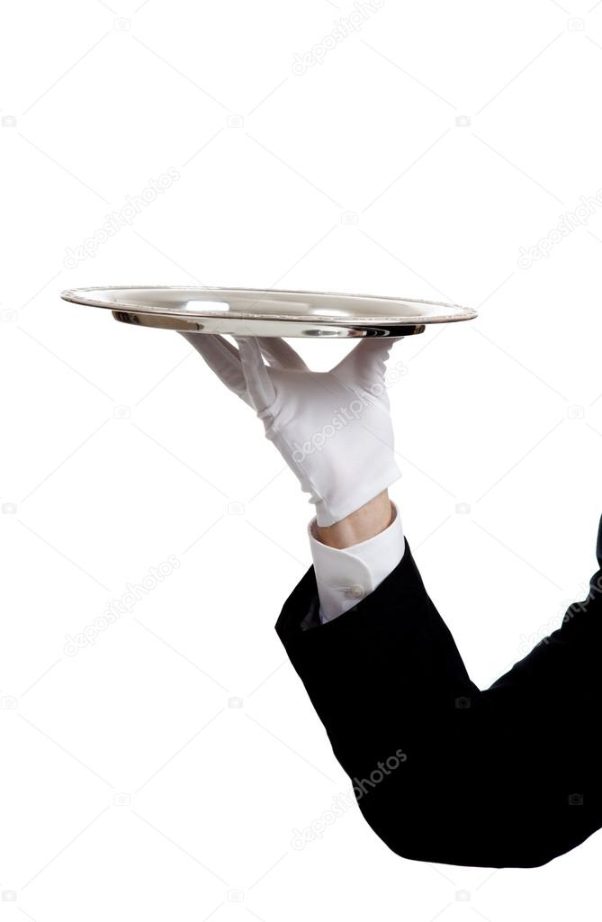 Hand Holding Serving Platter