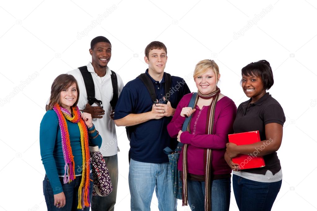 Group of multi-racial college students — Stock Photo © miflippo #13442341
