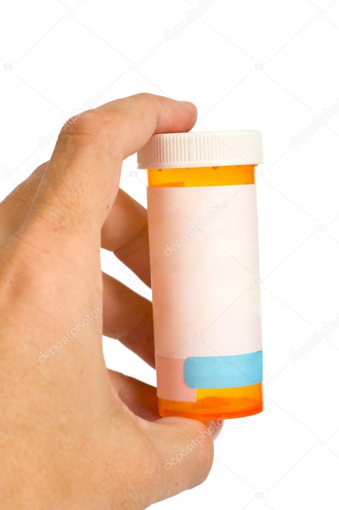 Blank Empty Prescription Bottle Stock Photo by ©miflippo 13626267