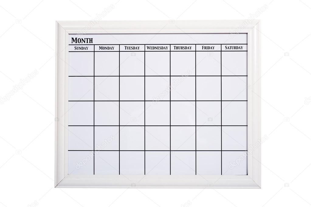 Blank White Calendar Stock Photo by ©miflippo 13626350