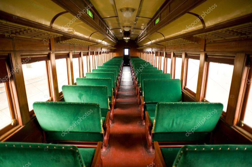Inside Old Passenger Train