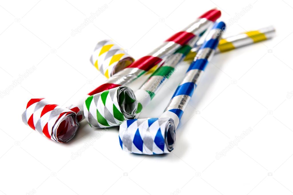 Party Noisemakers on White Stock Photo by ©miflippo 13643536