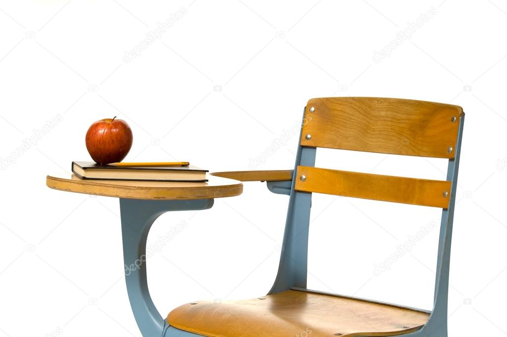 School Desk on White Stock Photo by ©miflippo 13929670