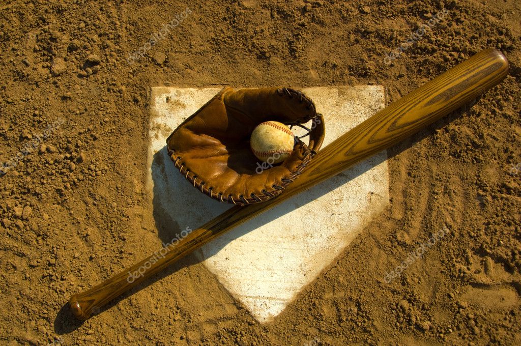 Vintage baseball on base — Stock Photo © miflippo #13932002