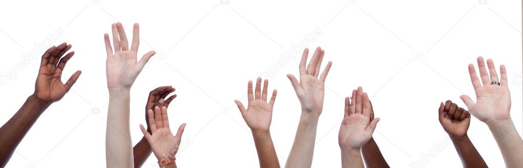 Raised arm Stock Photos, Royalty Free Raised arm Images | Depositphotos®