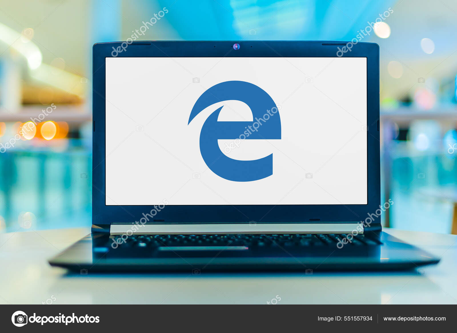 Poznan Pol Mayo 2020 Computadora Portátil Que Muestra Logotipo ...