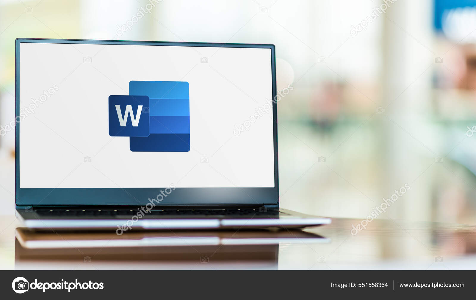 Poznan Pol Sep 2020 Laptop Computer Displaying Logo Microsoft Word ... Poznan Pol Sep 2020 Laptop Computer Displaying Logo Microsoft Word ...