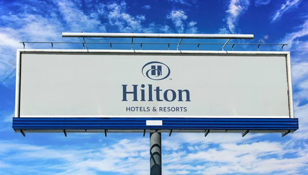 Poznan Pol May 2022 Advertisement Billboard Displaying Logo Marriott ...