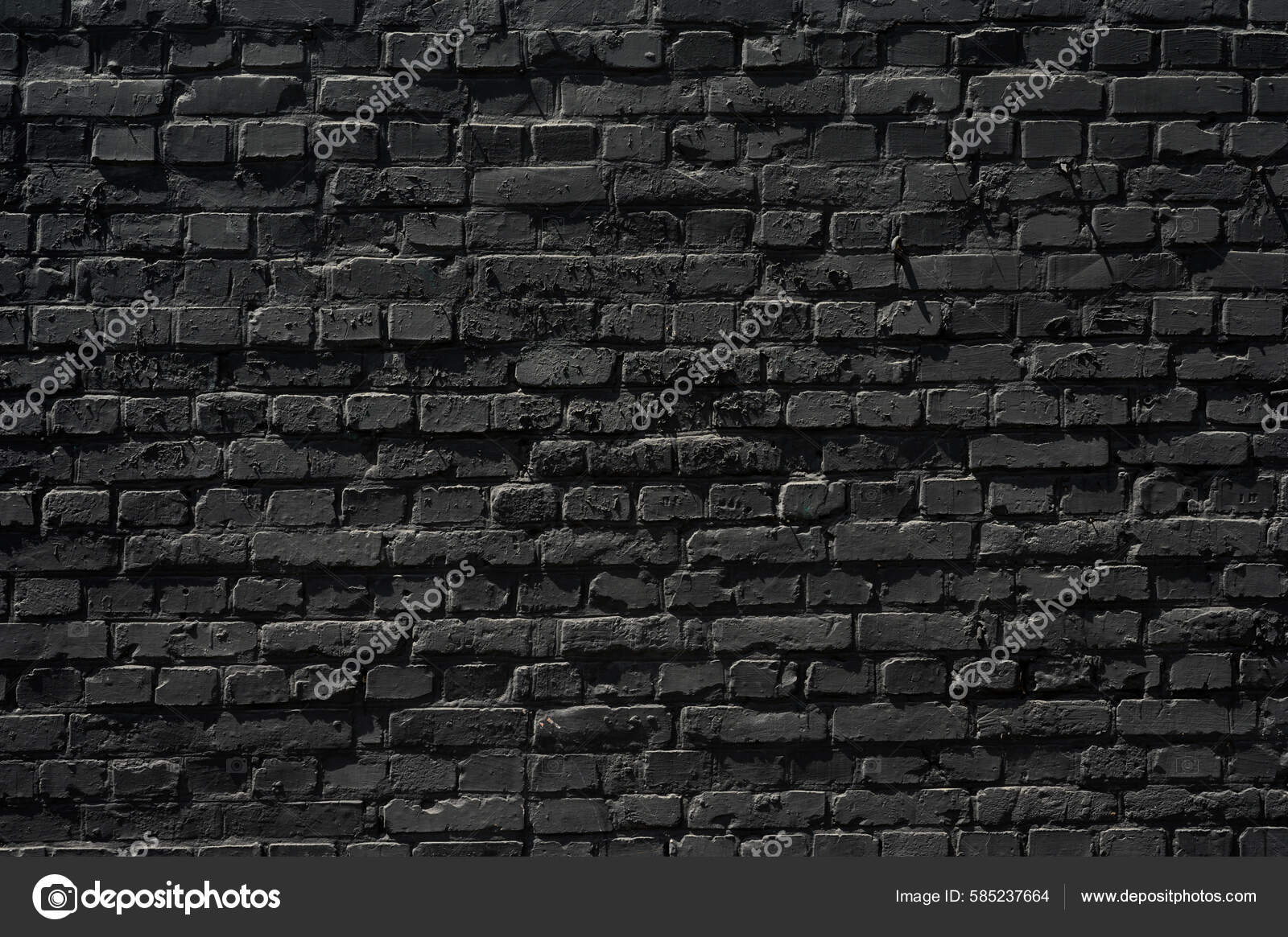 Old Black Brick Wall Texture Brick Wall Texture Interior Design Stock