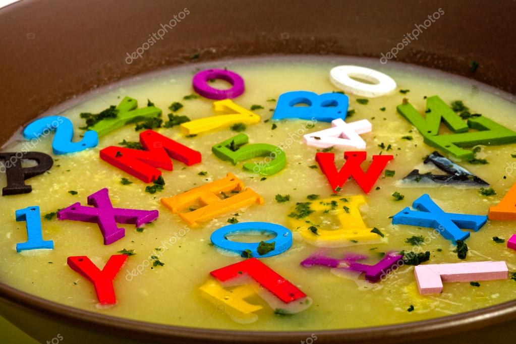 Alphabet soup Stock Photo by ©viledevil 13136053