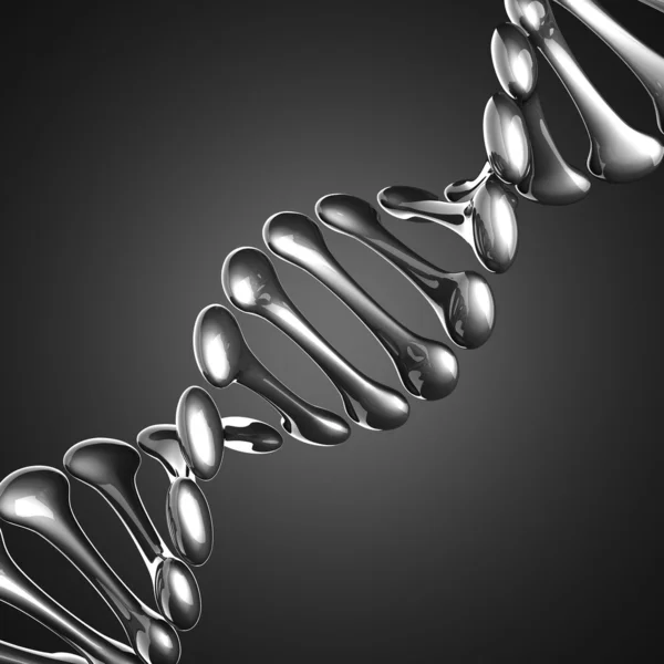 DNA model on gray background - Stock Image - Everypixel