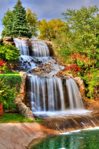 Silky Waterfall in High Dynamic Range - Stock Image - Everypixel