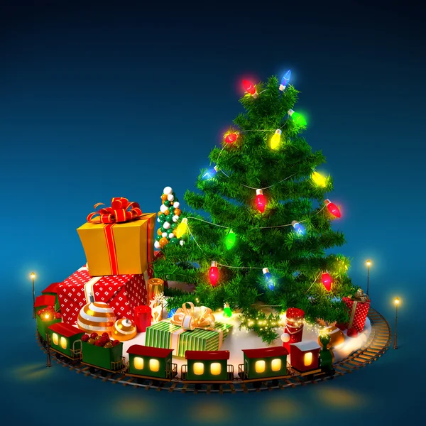 Christmas train background Stock Photos, Royalty Free Christmas train ...