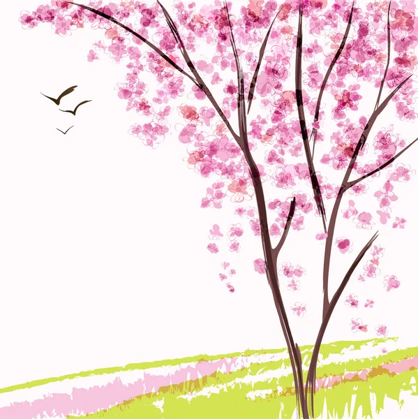 Fiori di pesco Immagini Vettoriali Stock | Depositphotos