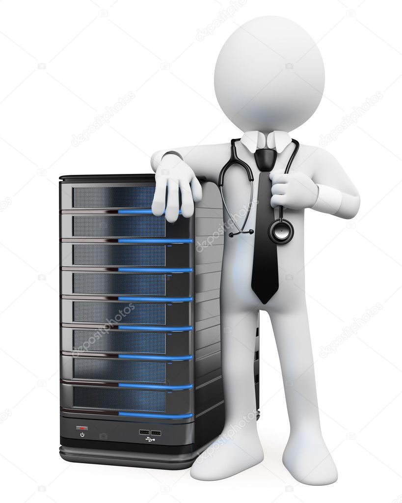 3D white . System administrator — Stock Photo © real_texelart #18638601