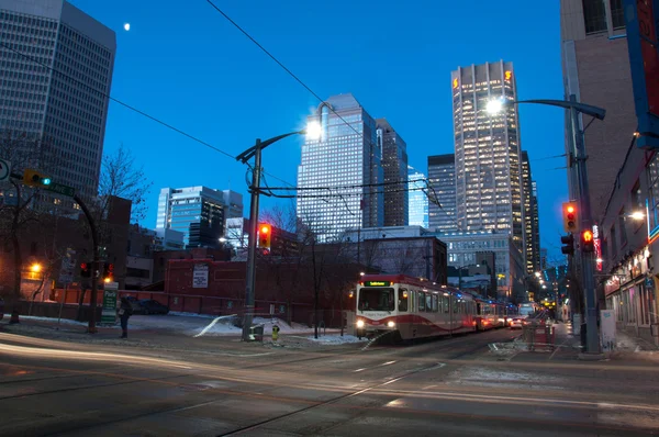 Calgary Alberta Calgary Transit Lrt Train Using Tunnel New Calgary ...