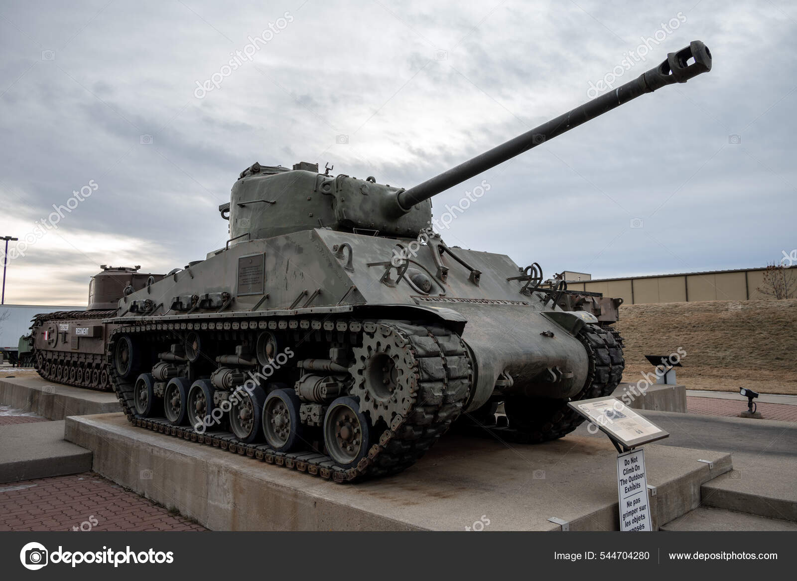 Calgary Alberta January 2022 View Sherman Tank Calgary Military Museum ...