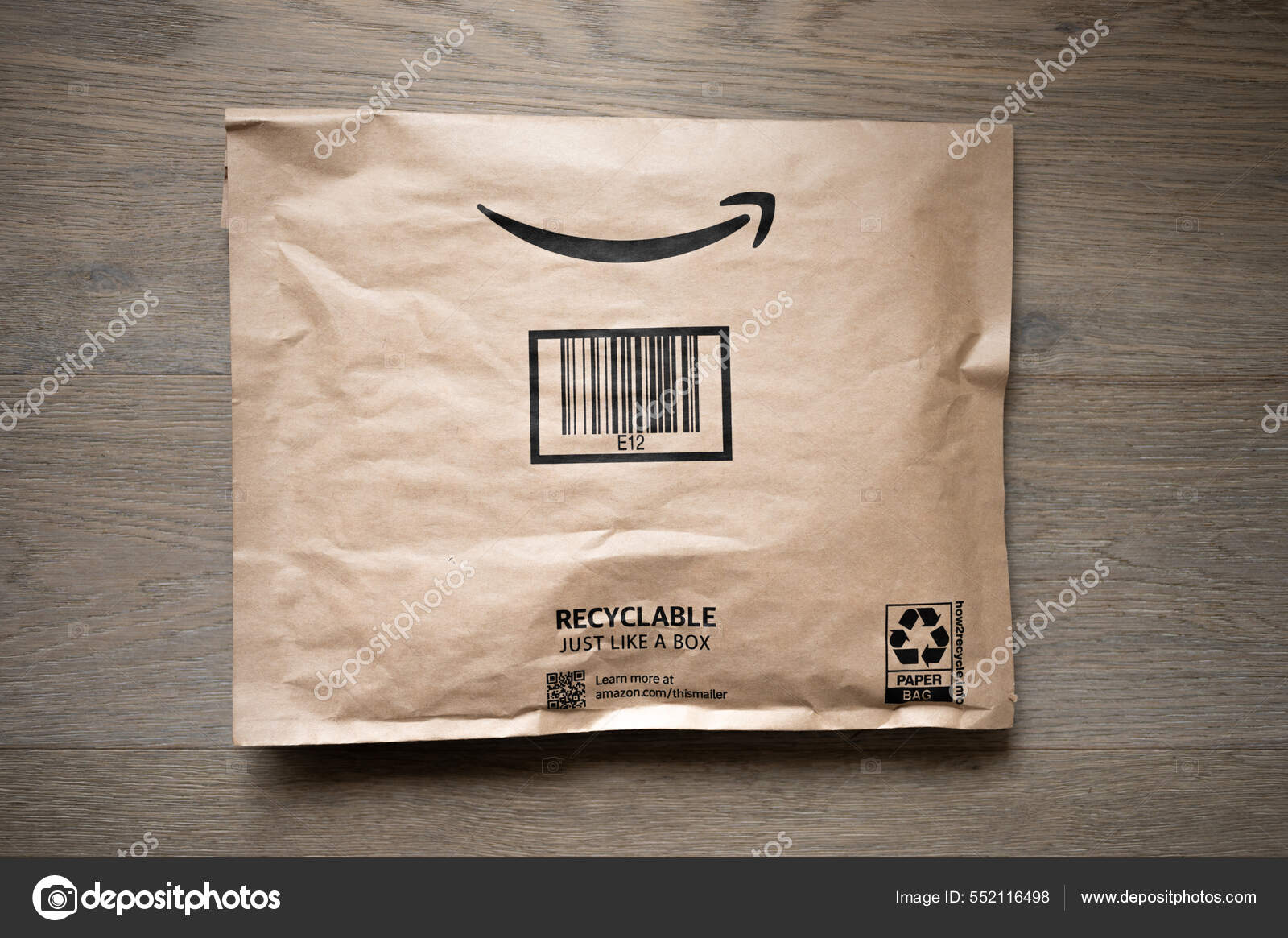 Calgary Alberta March 2022 Paper Recyclable Amazon Package Delivered ...