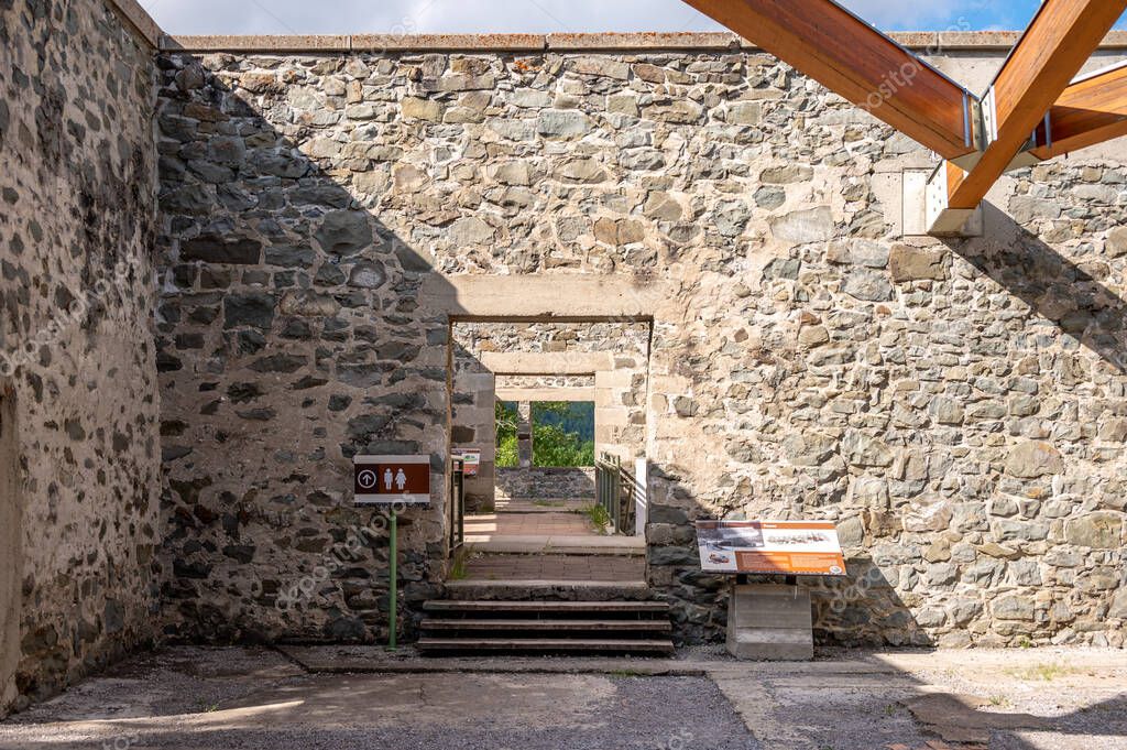 Crowsnest Pass, Alberta - July 2, 2022: Leitch Collieries, which was ...