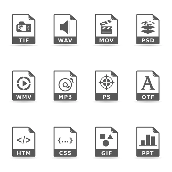 Web Icons - File Formats — Stock Vector © puruan #8169715