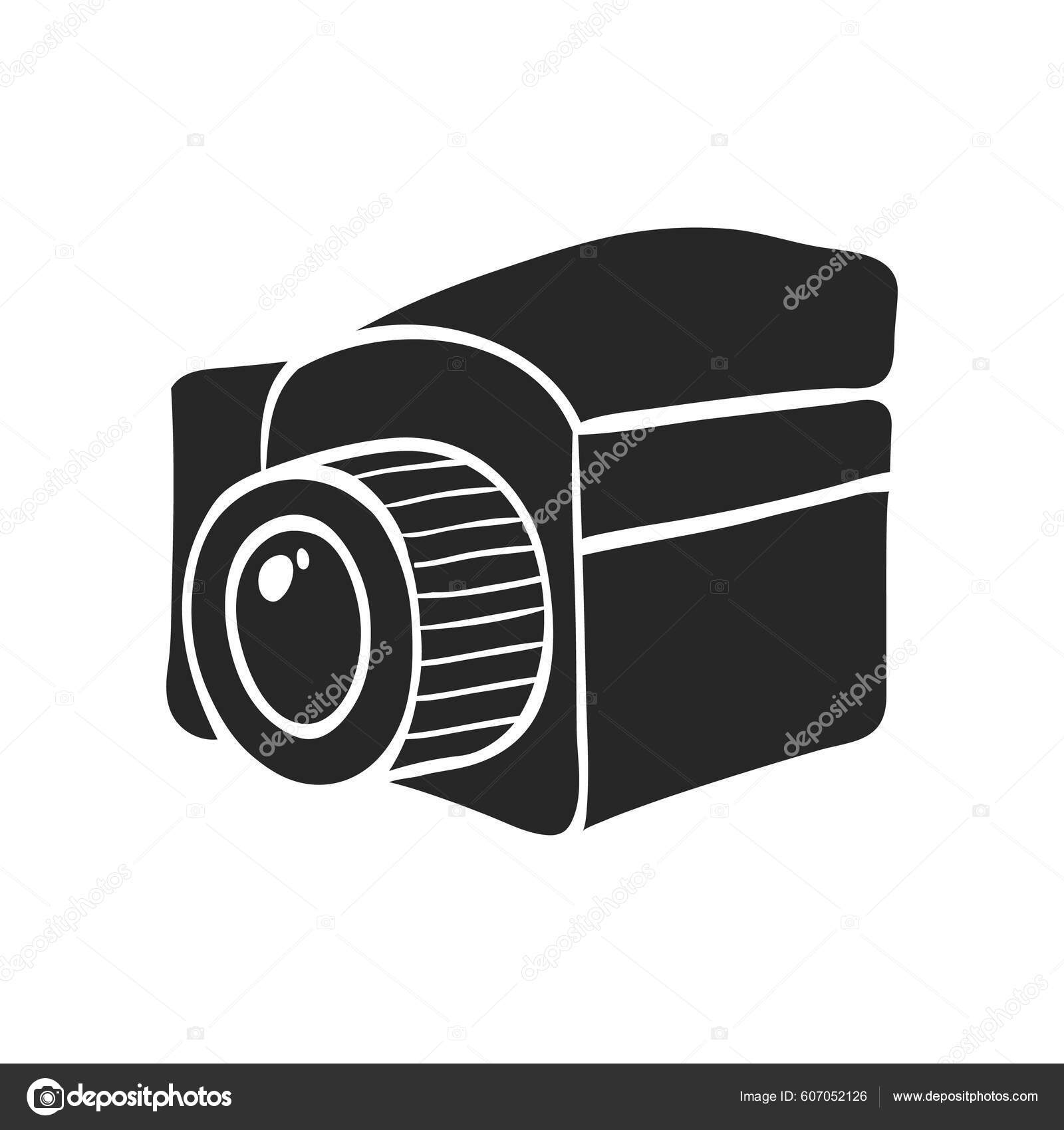 Hand Drawn Camera Vector Illustration Stock Vector by ©puruan 607052126