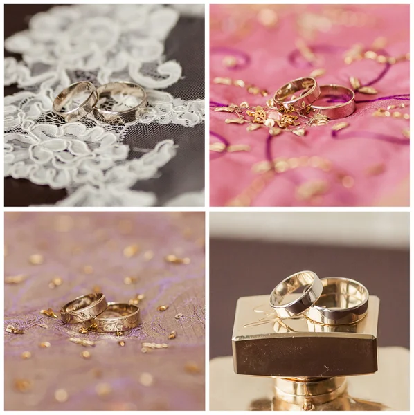 Collage of wedding rings Stock Photo by ©stahov 41583385