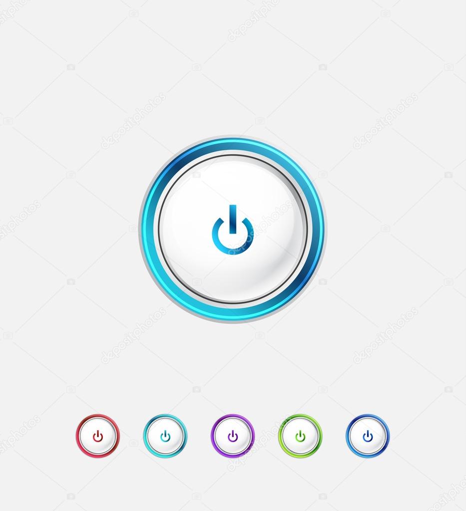 Power button Stock Vector Image by ©akomov #13392995 Power button Stock Vector Image by ©akomov #13392995