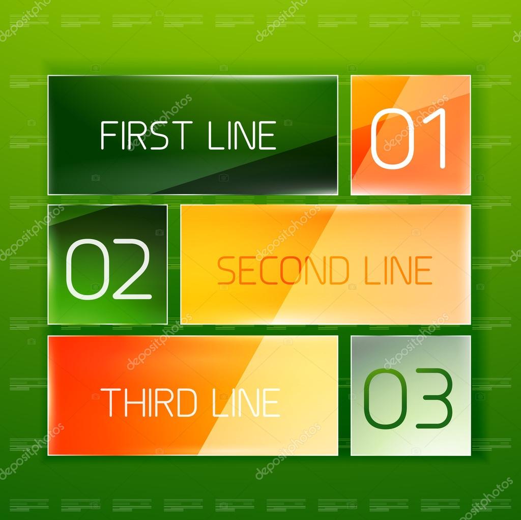 Modern glossy infographic banner design template Stock Vector by ...