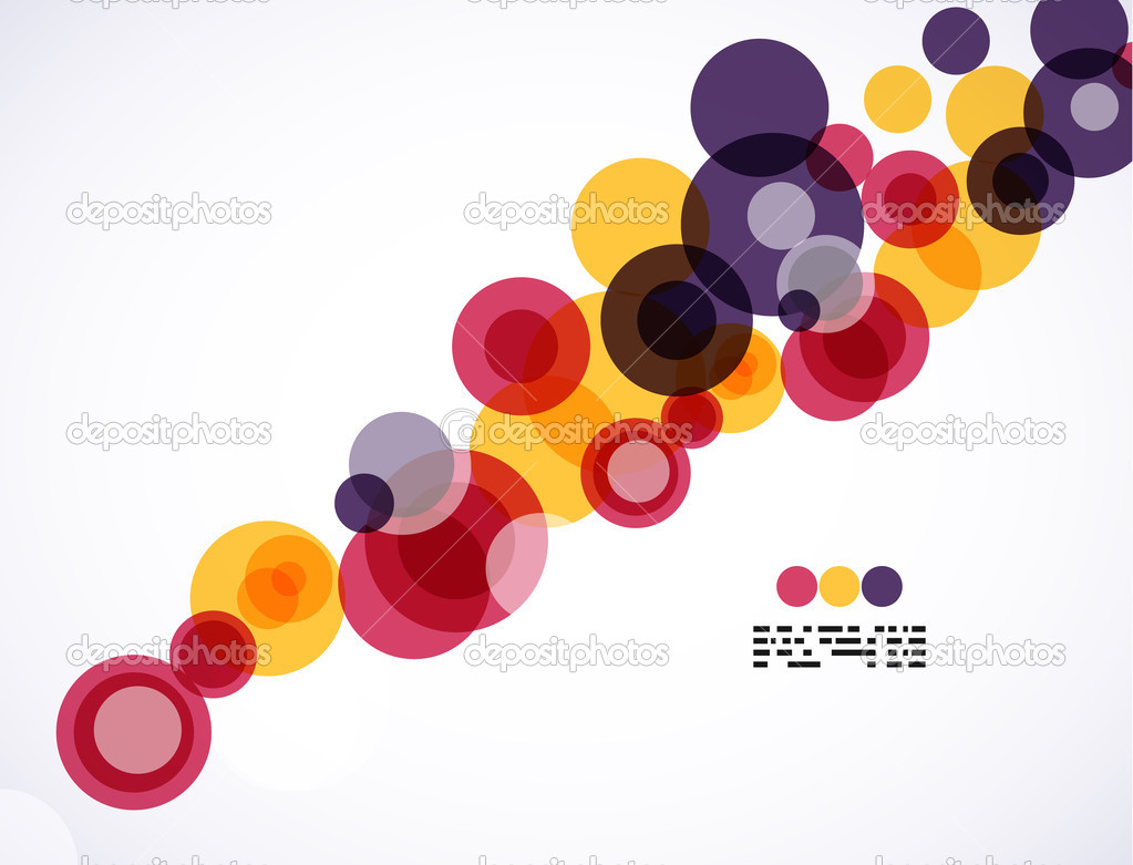 Colorful circles business background Stock Vector Image by ©akomov ...