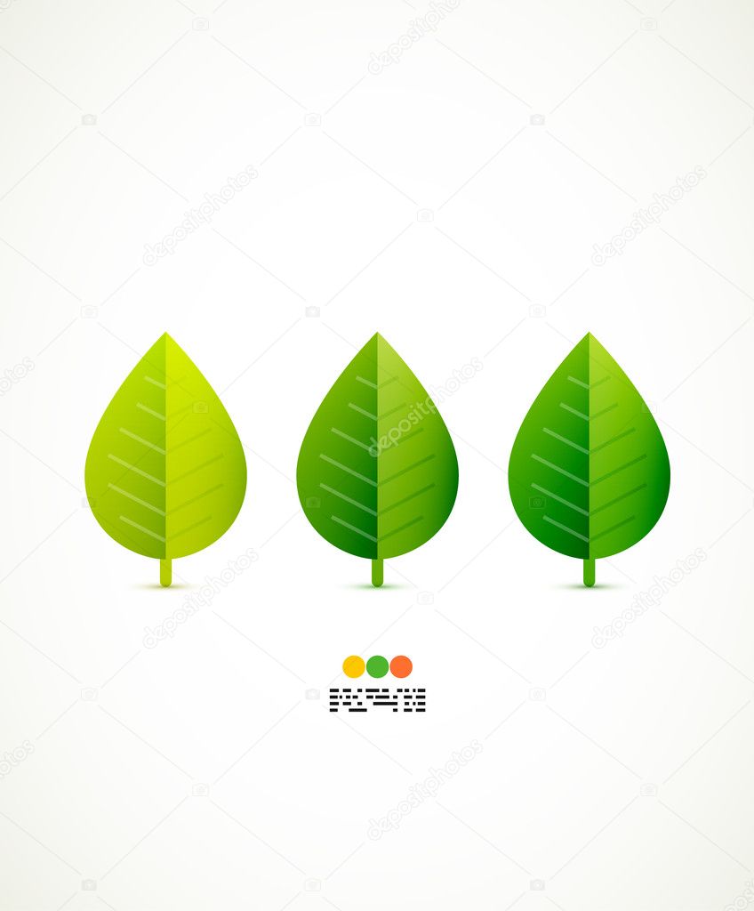 Green leaf vector concept Stock Vector Image by ©akomov #25735173