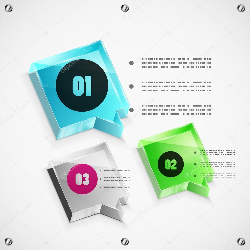 Options steps modern template Stock Vector Image by ©akomov #27001551