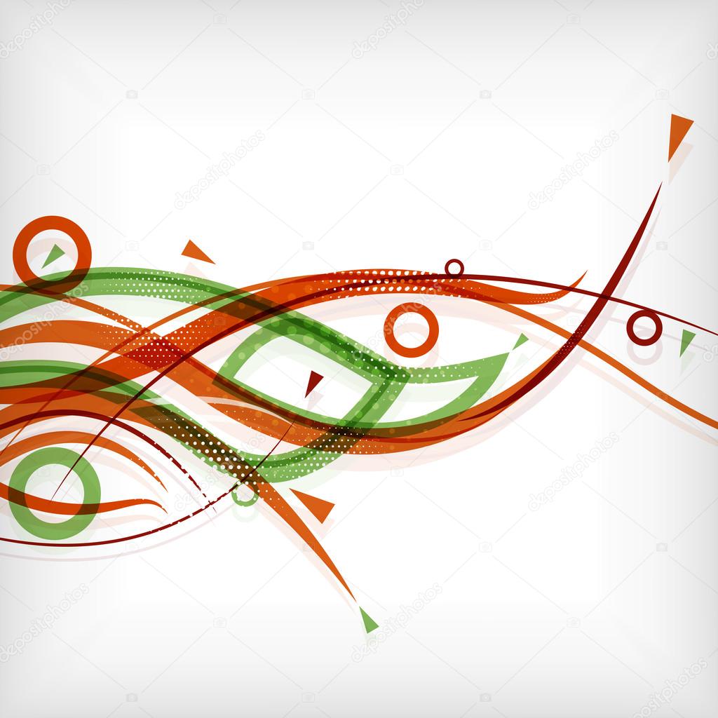 Modern abstract lines minimal background Stock Vector by ©akomov 30387755