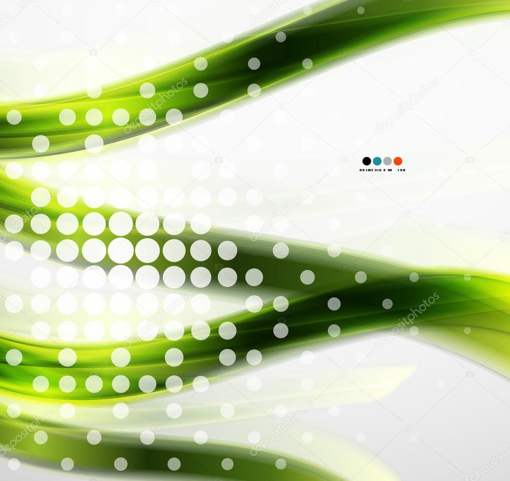 Abstract green eco line template Stock Vector by ©akomov 32706265