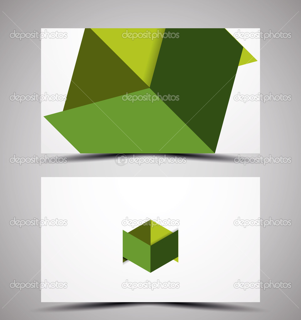 Vector CMYK business card design template Stock Vector by ©akomov 40012027