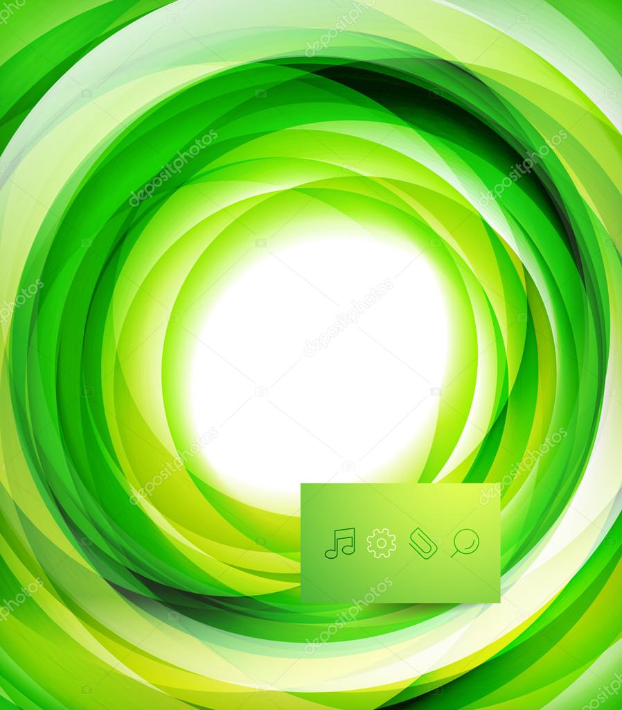 Green bright wave design Stock Vector Image by ©akomov #46259387