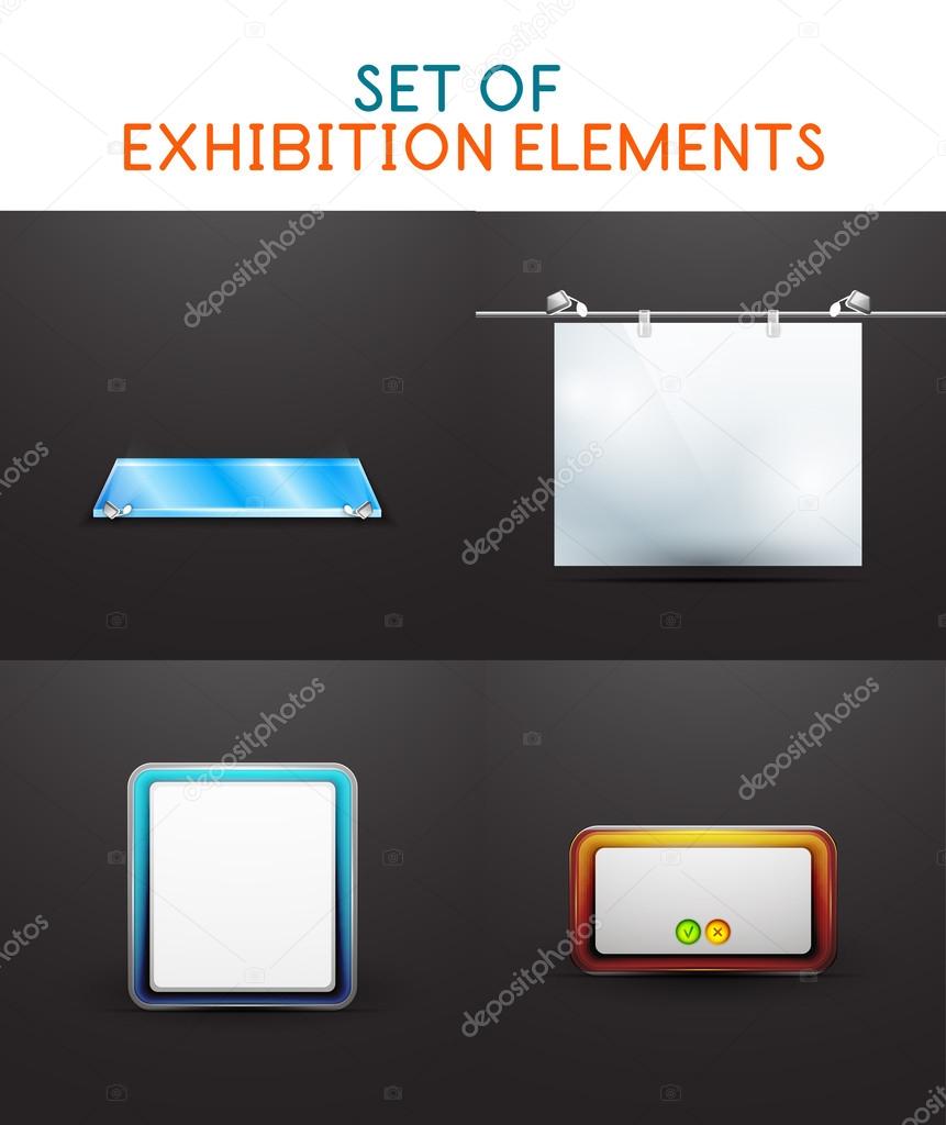 Exhibition vector design collection Stock Vector Image by ©akomov #47180831