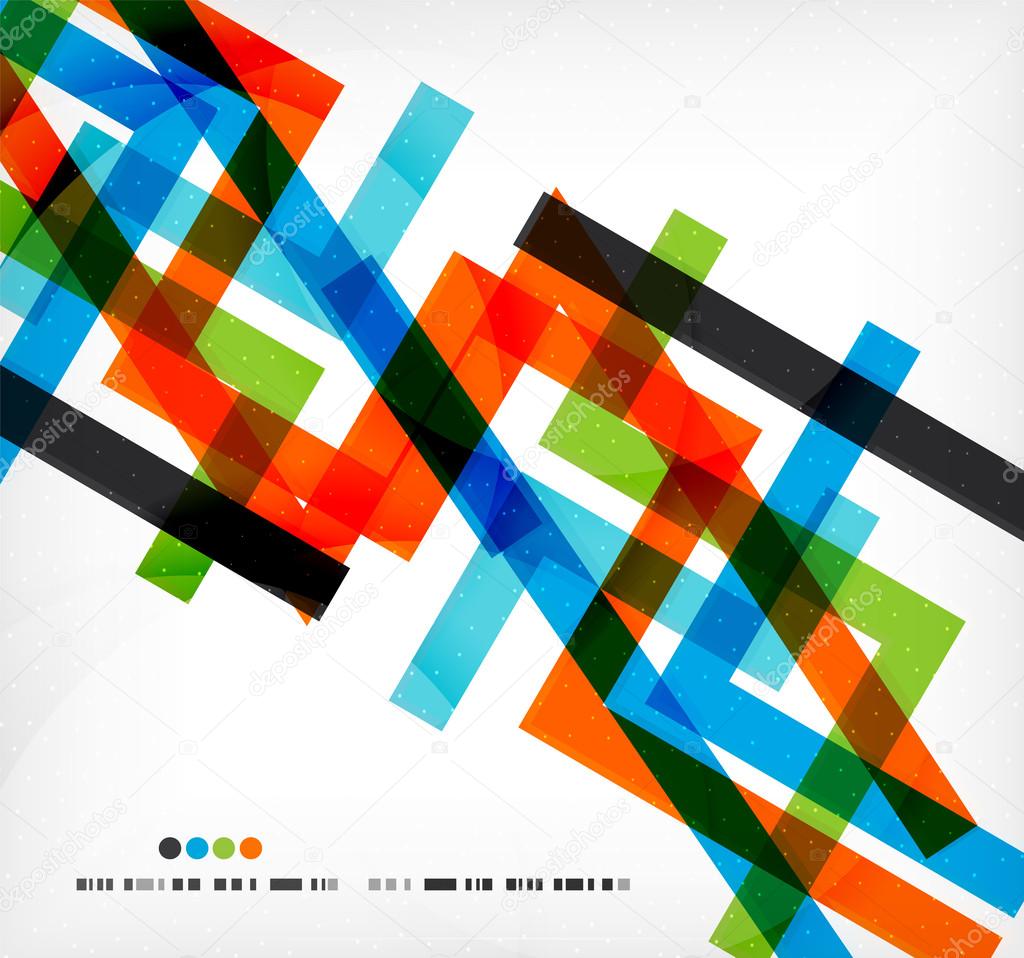 Straight lines business colorful template Stock Vector Image by ©akomov ...