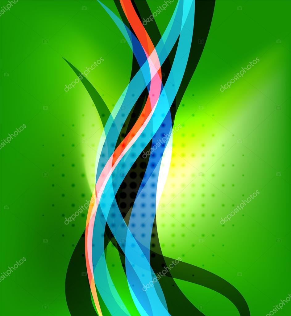 Colorful bright lines background design Stock Vector by ©akomov 48008463