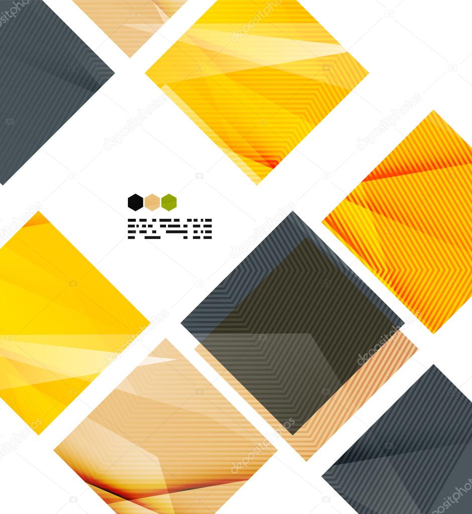 Bright yellow geometric modern design template Stock Vector Image by ...