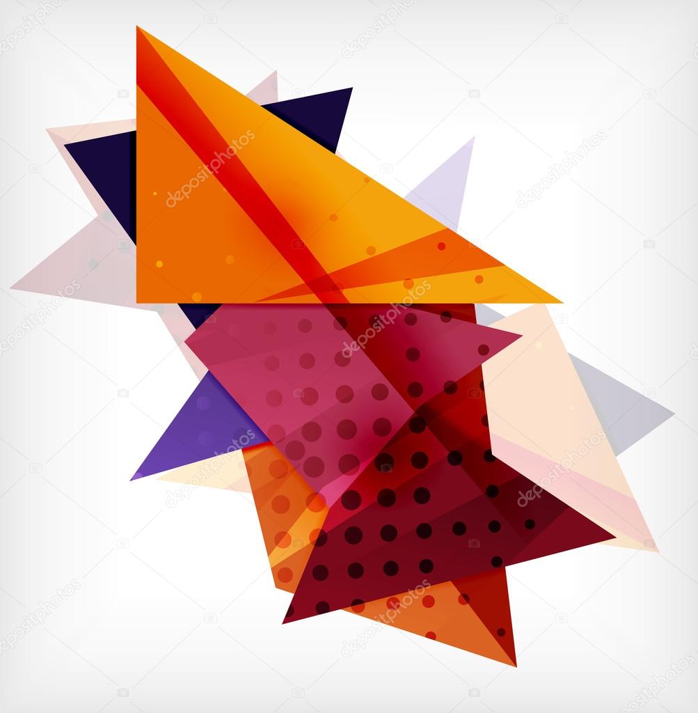Abstract 3d triangle blank background Stock Vector Image by ©akomov ...